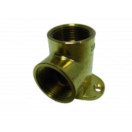 HEVU Messing 421 Muurplaat 90° - 2x binnendraad | Hevu Tools