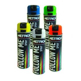 Metrica Markeringsspray - Follow me spray - geel - 500 ml | Hevu Tools